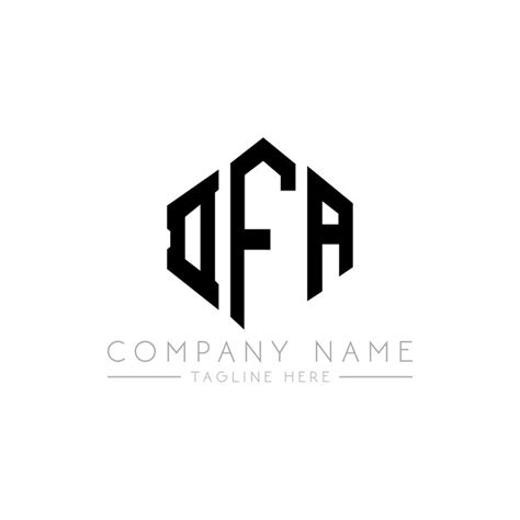 Premium Vector Dfa Letter Logo Design With Polygon Shape Dfa Polygon