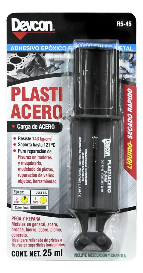 Pegamento Epóxico Plastiacero Secado Rápido En Jeringa R5 45