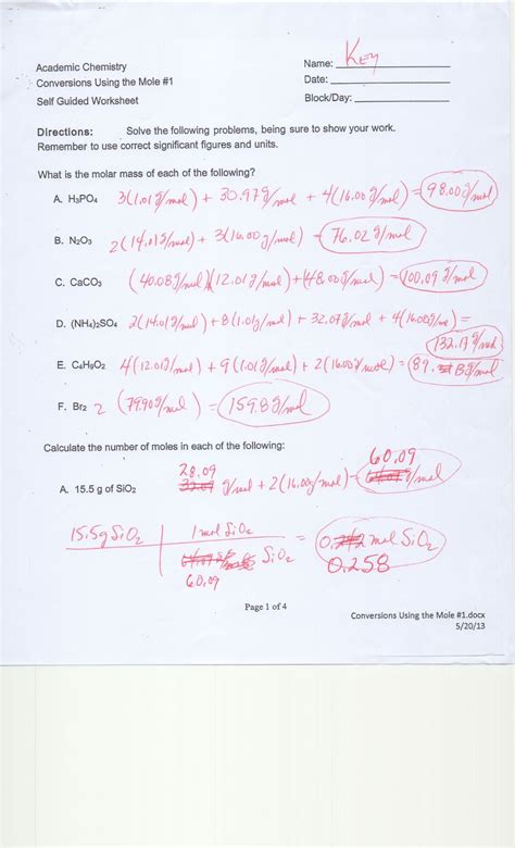 Unit 3 Worksheet 2 Chemistry Answers Db Excel Com