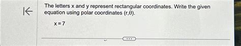 Solved The Letters X ﻿and Y ﻿represent Rectangular