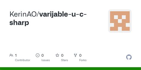 Github Kerinaovarijable U C Sharp