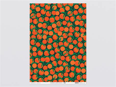 Clementines Wrapping Paper By Wrap Really Well Made