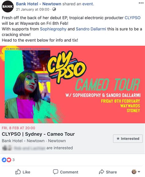 using facebook events effectively