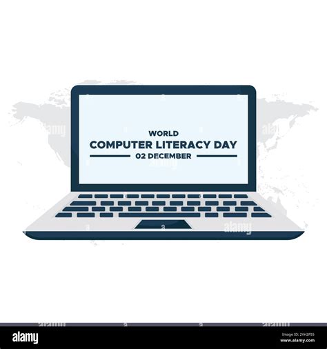 World Computer Literacy Day Illustration World Computer Literacy Day December 2 Template For