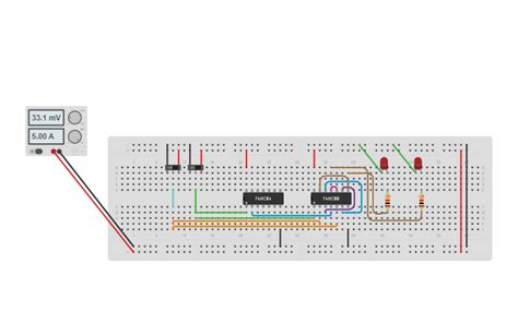 Circuit Design D Latch Tinkercad