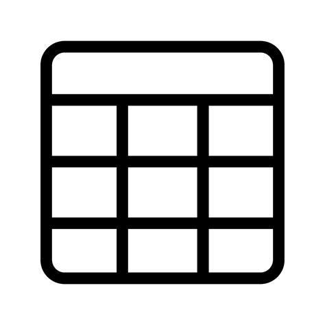 Spreadsheet Icon Vector Symbol Design Illustration 26635545 Vector Art At Vecteezy