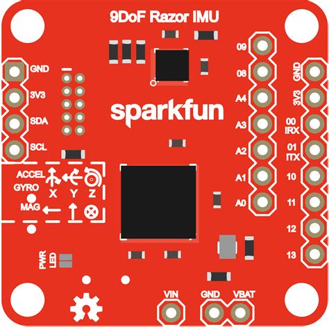 How To Use SparkFun DoF Razor IMU Pinouts Specs And Examples Cirkit Designer
