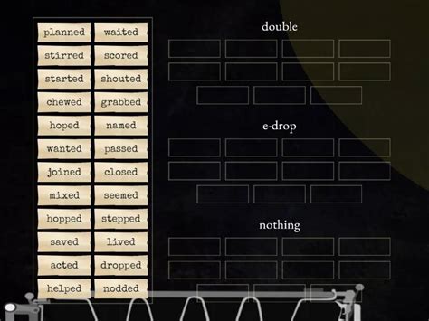 WTW Syllables Affixes Sort 5 Adding Ed To Words Group Sort