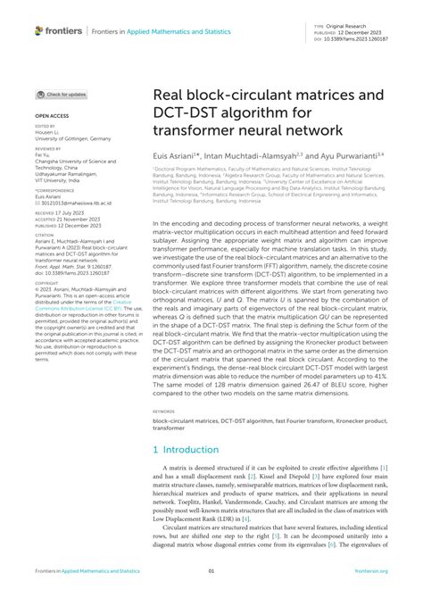 Pdf Real Block Circulant Matrices And Dct Dst Algorithm For