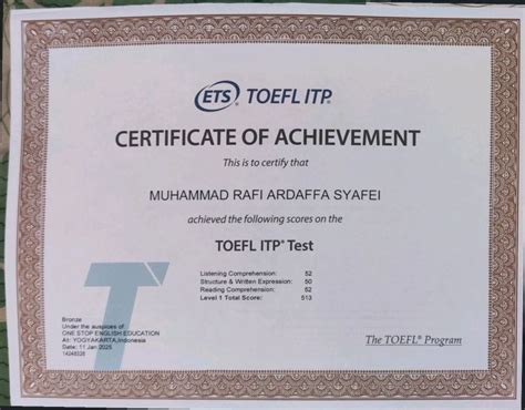 I Am Happy To Announce That Finally My Toefl Itp Test Result Has Finally Arrived Ive Been