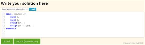 Hdlbits第1章verilog Language（已完结）when Connecting Modules Only The Ports On The Mod Csdn博客