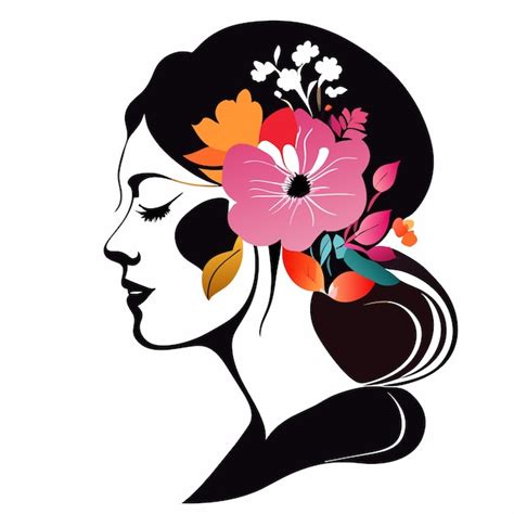 Premium Vector Watercolor Line Drawing Person Flower Hand Drawn