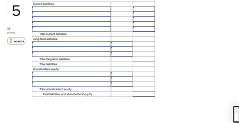 Solved Problem Algo Balance Sheet Preparation LO Chegg