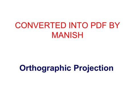 Orthographic Projectionpdf