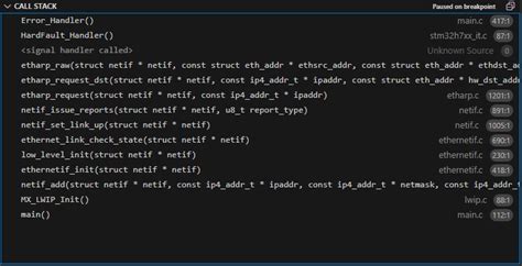 Solved Hardfault In Etharpraw With Lwip And Nucleo H723z