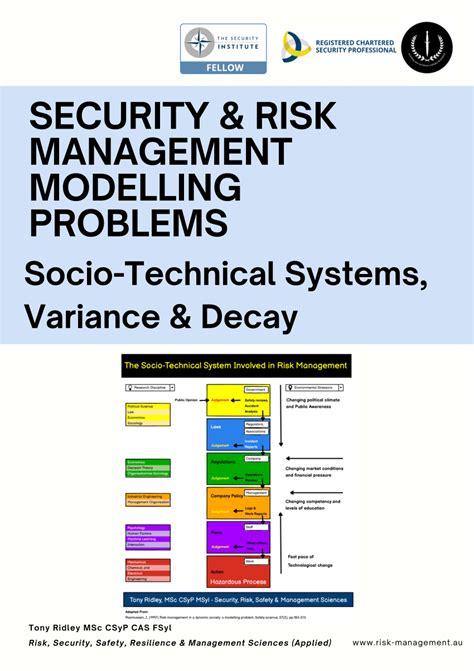 Pdf Security And Risk Management Modelling Problems Socio Technical