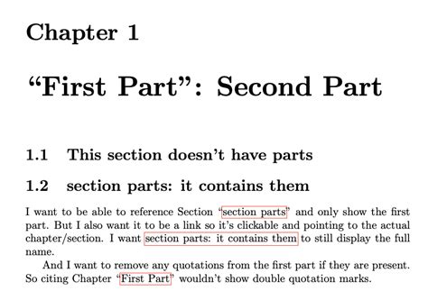 Hyperref Manipulating Nameref Title TeX LaTeX Stack Exchange