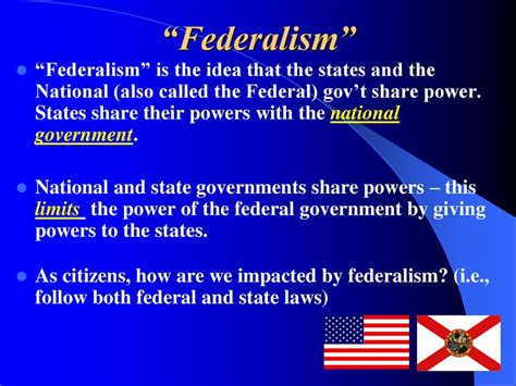 Federalism And Division Of Powers Definition