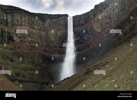 Litlanesfoss Waterfall Iceland Stock Photo Alamy