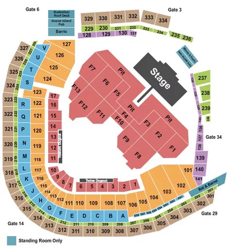 Foo Fighters Wrigley Field Seating