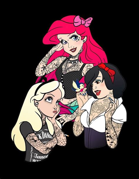 Dark Disney Princesses As Tattoo