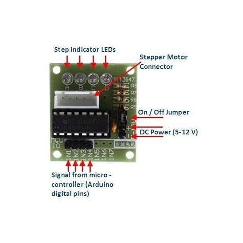 ULN2003AN Stepper Motor Module Ardustore Dk