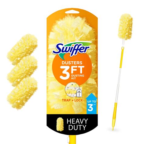 Swiffer Duster 3 Pack Yellow Duster Handles Compatible With S