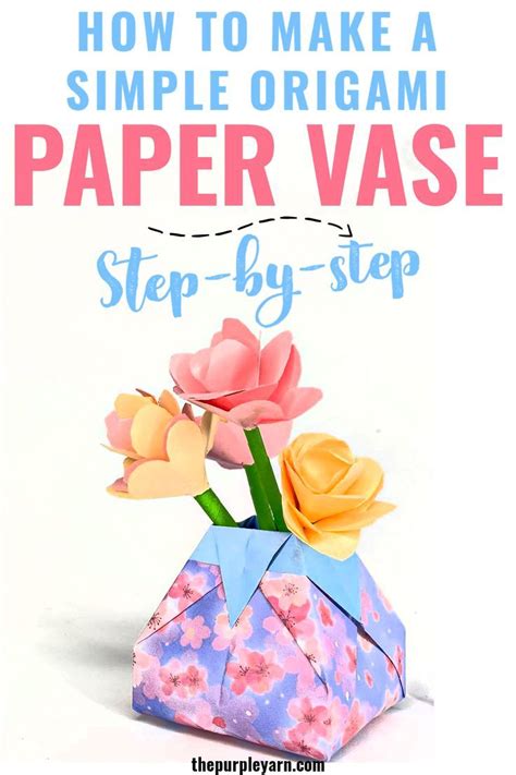 How To Make An Origami Paper Vase At Home Step By Step Photos Artofit