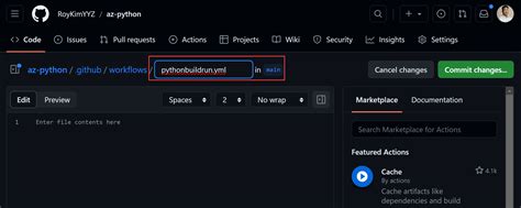 Using Github Actions To Run My Python Azure Command Line Tool Part 1
