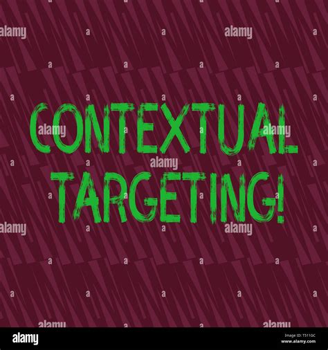 Conceptual Hand Writing Showing Contextual Targeting Concept Meaning Targeted Advertising For