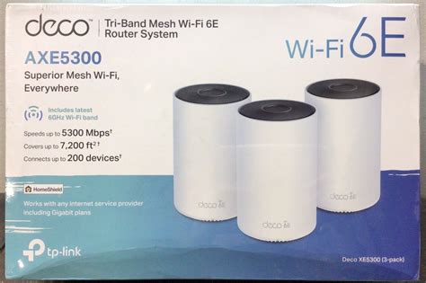 Tp Link Deco Axe5300 Tri Band Mesh Wi Fi 6e System Router 3 Pack Deco Xe5300 Ebay