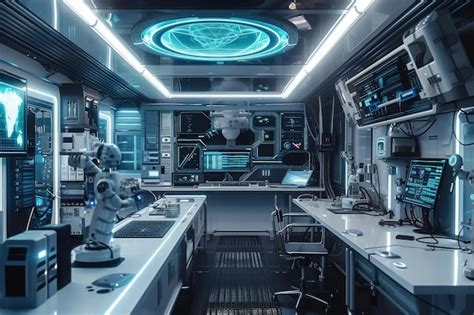 premium photo room filled with computer equipment a cybernetic lab