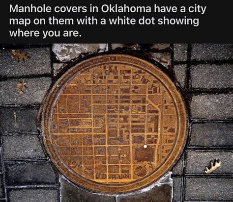 해연갤 ㅍ 쌀국 오클라호마시의 맨홀뚜껑 디자인