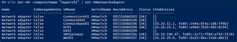 Powershell One Liner To List Ip Addresses Of Hyper V Virtual Machines Thomas Maurer
