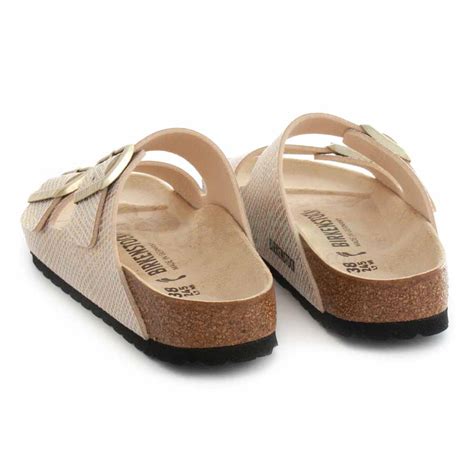 Sandals Birkenstock Arizona Mf Shiny Python Eggshell 1019374