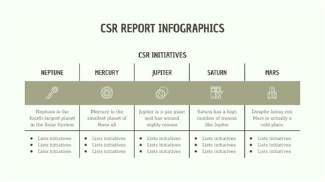 Csr Report Infographics Presentation