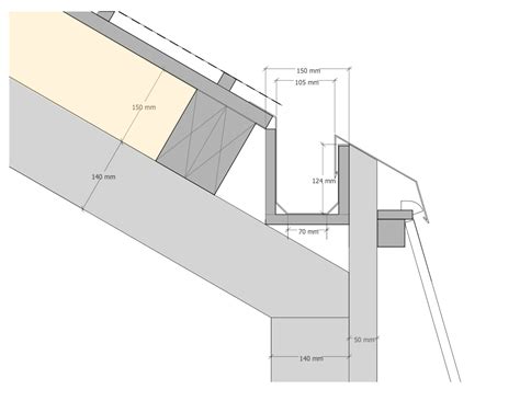 My Hidden Gutter Warm Roof Can We Simplify Rainwater Guttering SuDS BuildHub Org Uk