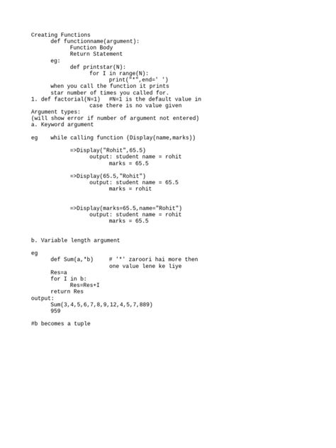 Functions Pdf