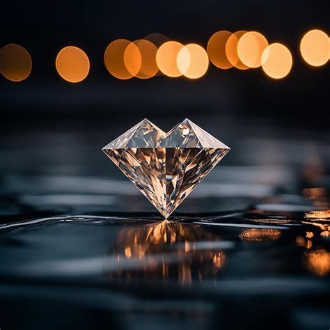 Premium Ai Image Geometrically Perfect Diamond Showcased