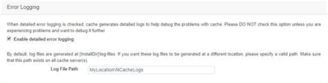 Event Logging For Errors NCache Docs