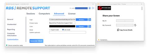 rds remote support documentation