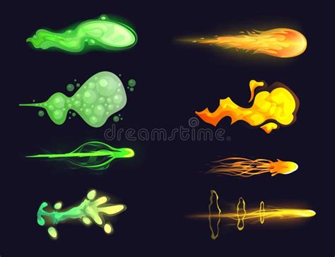 Vfx Gun Effect Stock Vector Illustration Of Game Energy 263514406