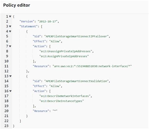 create iam policy role and instance profile dell powerscale onefs