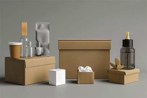 A Set Of Different Objects Including A Box A Box A Box And A Box Of Tissues Premium Ai