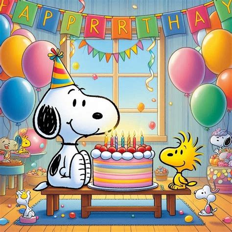 Feliz Cumpleaños Con Snoopy Feliz Cumpleaños Graciosos Cumple Snoopy