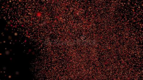 Abstract Animated Background 3d Rendering Moving Orange Particles Stock Video Video Of