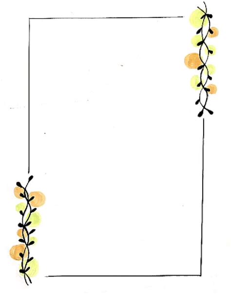 Assignment Cover Page With Floral Design