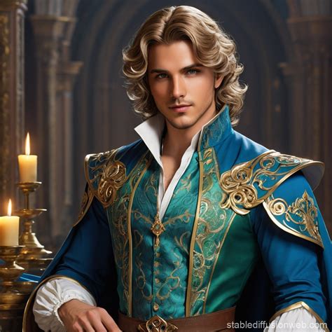 30 Something Male Fantasy Mage Ready To Cast A Spell Short Light Brown