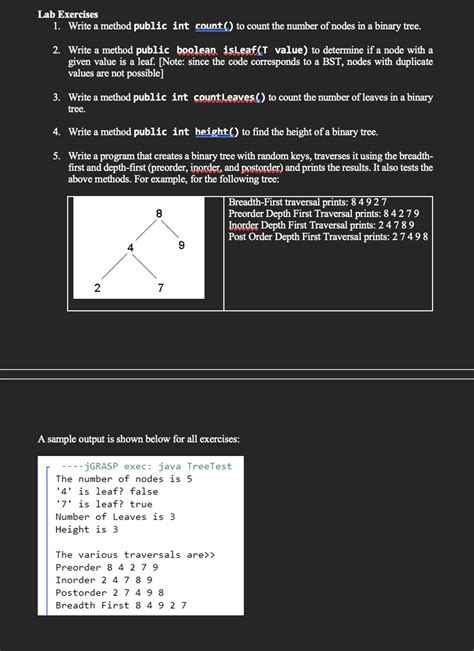 Solved Lab Exercises Write A Method Public Int Count To Chegg Com