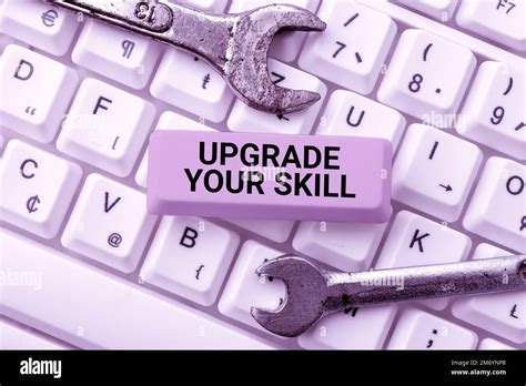 Text Caption Presenting Upgrade Your Skill Concept Meaning Expand Scope Of Knowledge Optimize